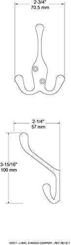 LIBERTY B42306Q-CHR-C5 Tri-Hook