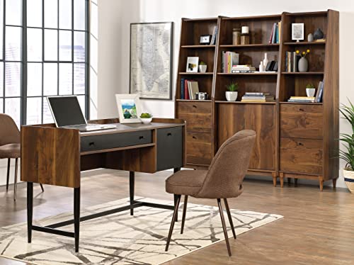 Sauder 2 tier Harvey Park Narrow Bookcase, Grand Walnut finish