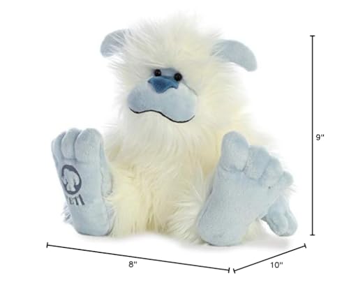 Aurora® Mysterious Fantasy Yeti Stuffed Animal - Mythical Companion - Imaginative Adventures - White 12.5 Inches