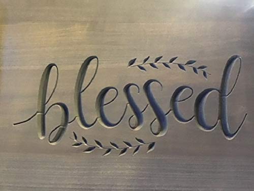 Beautiful Handrcrafted Farmhouse Style Carved Engraved Wooden Ottoman Tray Lap Tray or Camper Stove Cover with Optional Personalization