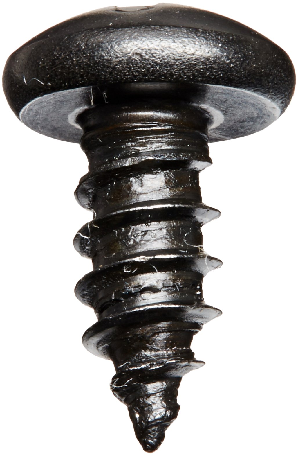 Small Parts 1208ABPPB Steel Sheet Metal Screw, Black Oxide Finish, Pan Head, Phillips Drive, Type AB, #12-14 Thread Size, 1/2" Length (Pack of 100)