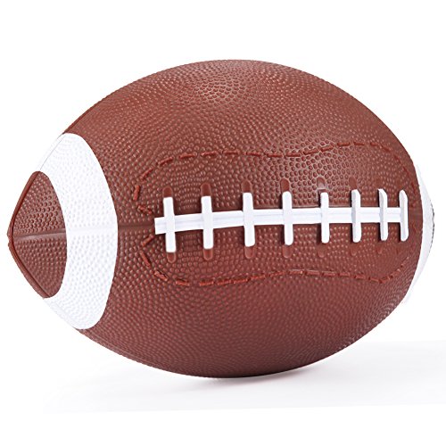 Kids Footballs ,7.5” Small Ball Toy for Kids ,Mini American Footballs Handheld, Bouncy and Soft Water Beach Ball - Come Deflated(Brown)
