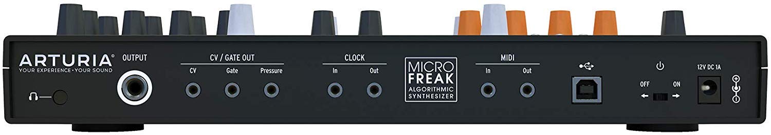 Arturia MICROFREAK Synthesizer with Poly-aftertouch Flat Keyboard BUNDLE with Samson Over Ear Headphones, Power Adapter & Instrument Polishing Cloth- Analog Synth, Synthesizer & workstation keyboards