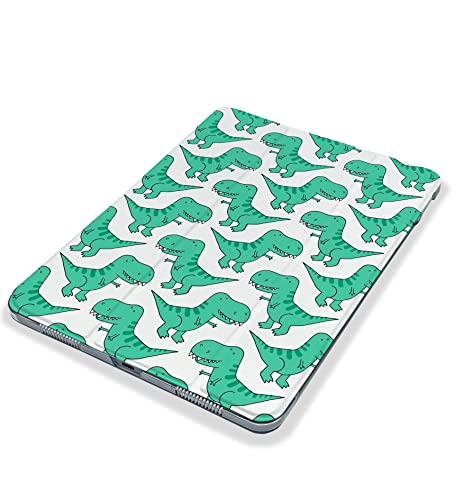 Kawaii Dino Kid T-rex Cute case Compatible with iPad Mini Air Pro 7.9 8.3 9.7 10.2 10.9 11 12.9 inch Pattern Cover New 2022 2021 Trifold Stand 3 4 5 6 7 8 9 Generation 551 (11" Pro 1/2/3 gen)