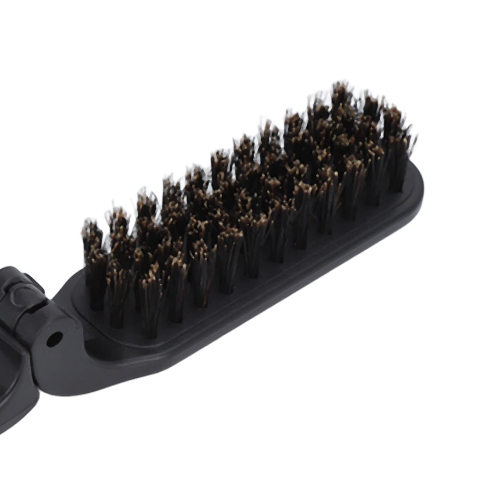Beard Brush Beard Straightener Beard Comb Foldable Waterproof Grooming Cleaning Beard Black Beard Styling Comb for Men Household Outdoor Travel