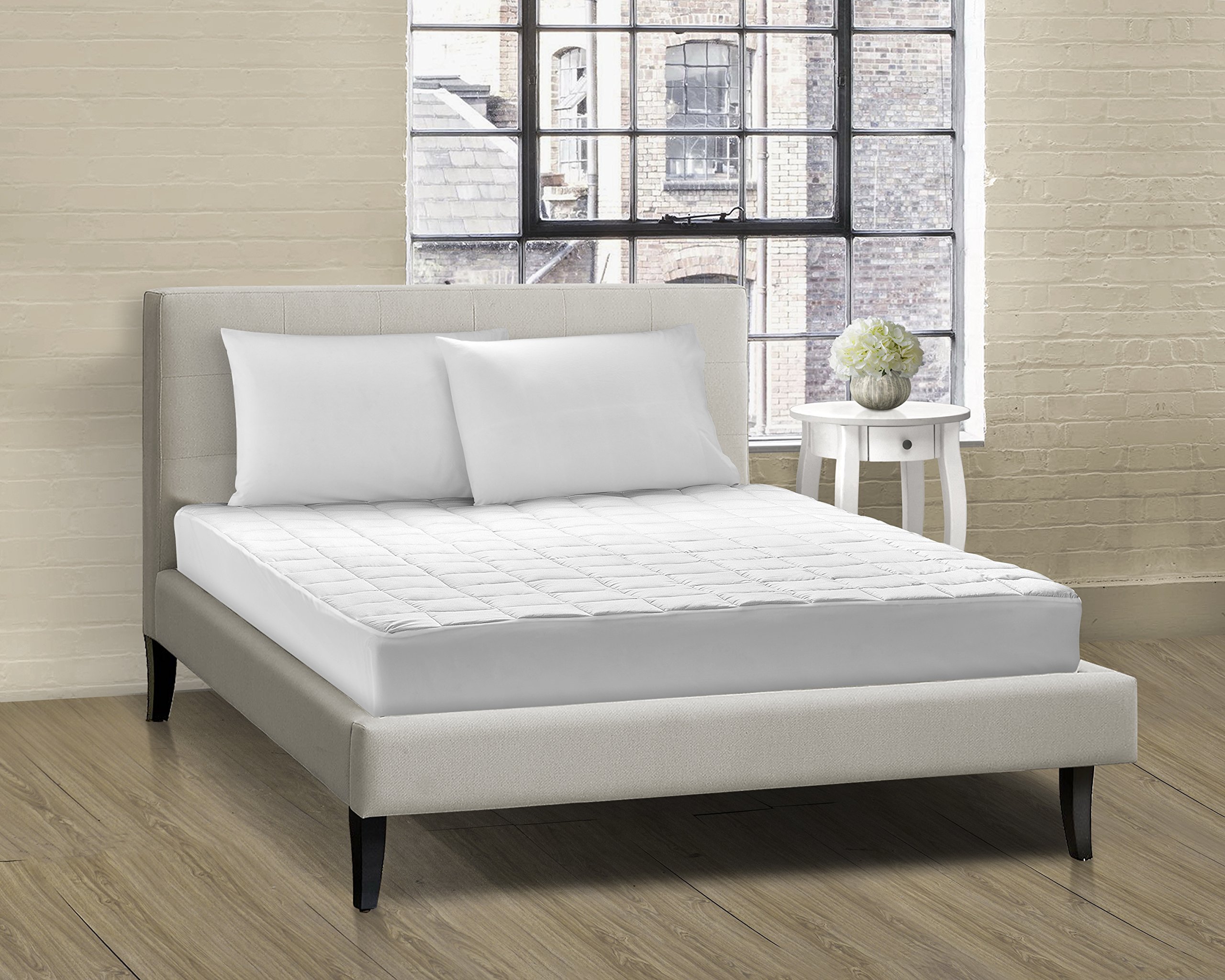 CozyHome MP-6oz-Fl Mattress Pad, Full, White
