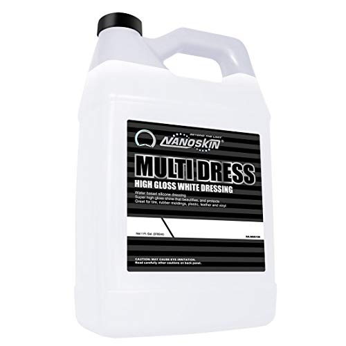 Nanoskin MULTI DRESS All Purpose Dressing 1 Gallon - Interior & Exterior Dressing for Car Detailing | Works on Tire, Vinyl, Rubber, Plastic & Trim | Safe for Cars, Trucks, Motorcycles, RVs & More