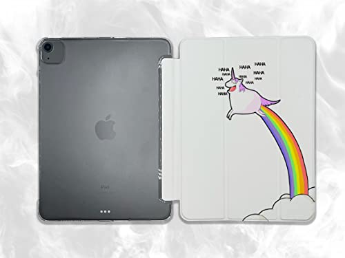 Kawaii Rainbow Cute Unicorn case Compatible with iPad Mini Air Pro 7.9 8.3 9.7 10.2 10.9 11 12.9 inch Pattern Cover New 2022 2021 Trifold Stand 3 4 5 6 7 8 9 Generation 492 (9.7" 5/6 gen)