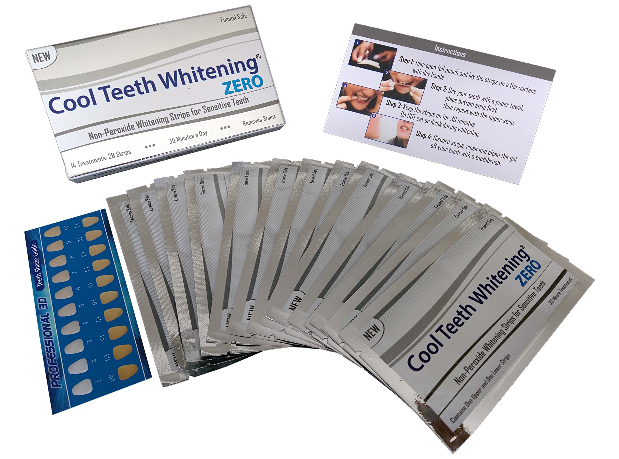 Teeth Whitening Strips Natural Teeth Strips for Sensitive Teeth White Strips for Teeth Whitening No Peroxide No Bleach