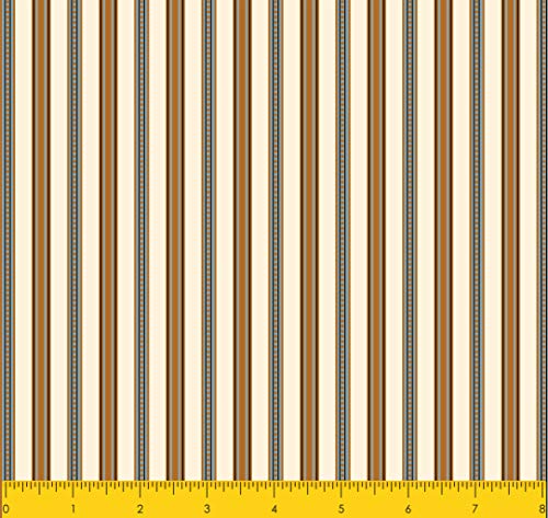 Stitch & Sparkle Fabrics, Aviary, Stripe Larch Cotton Fabrics, Quilt, Crafts, Sewing, Cut by The Yard, SSAY006 (SSAY006)