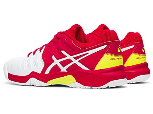 ASICS Kid's Gel-Resolution 7 GS Tennis Shoes, 1.5M, White/Laser Pink