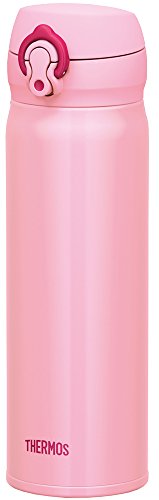 Thermos Stainless Steel Commuter Bottle, Vacuum insulation technology locks,0.5-L,Coral pink,[one-touch open type] ,JNL-502 CP