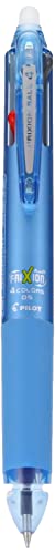 PILOT Frixion 4 Color Ballpoint Pen, Light Blue Body (LKFB-80EF-LB)