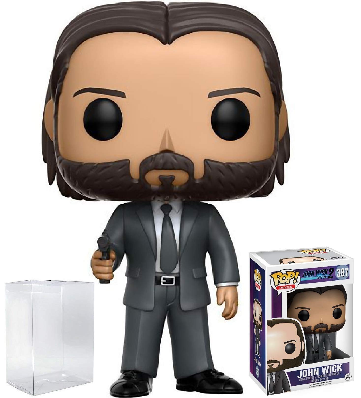 John Wick Chapter 2 Funko Pop! Vinyl Figure - 3.75" Multicolored with Compatible Box Protector Case