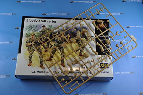 Masterbox Bloody Atoll US Marine Corps Infantry Tarawa, November 1943 1/35 Master Box 3543