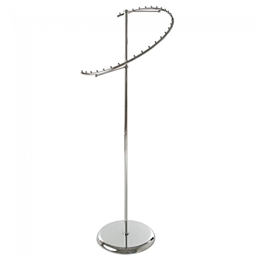 NAHANCO K29 Heavy Duty Chrome Spiral Retail Costumer Garment Rack, Displays 29 Garments (1 Each)