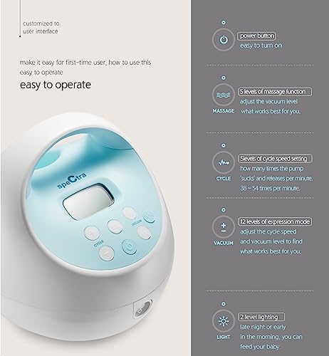 Spectra - S1 Plus Electric Breast Milk Pump for Baby Feeding - Convenient Breast Feeding Support