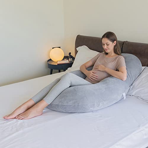Maternity Pillow U Shape, Pregnancy Pillows for Sleeping, Body Pillow, Full Body Pillow,Back Hip Leg Abdominal Support Soft and Comfortable Maternity Pillow, Pillowcase Removable Easy to Clean…