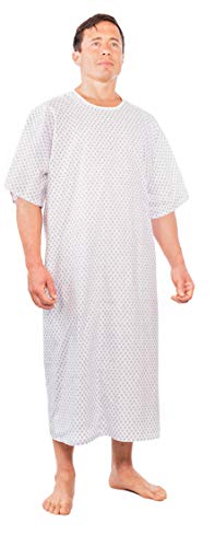 Nobles Health Care Stars Print Unisex Hospital Gowns - 3X / IV -Pack of 2