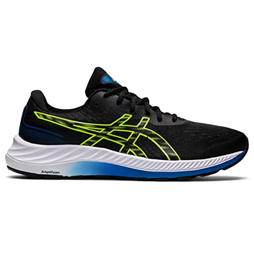 ASICS Men's GEL-EXCITE 9 Running Shoes, 9, BLACK/HAZARD GREEN
