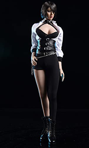 HiPlay 1/6 Scale Figure Doll Clothes, Bodysuit Full Set, Outfit Costume for 12 inch Female Action Figure Phicen/TBLeague CM096(White)