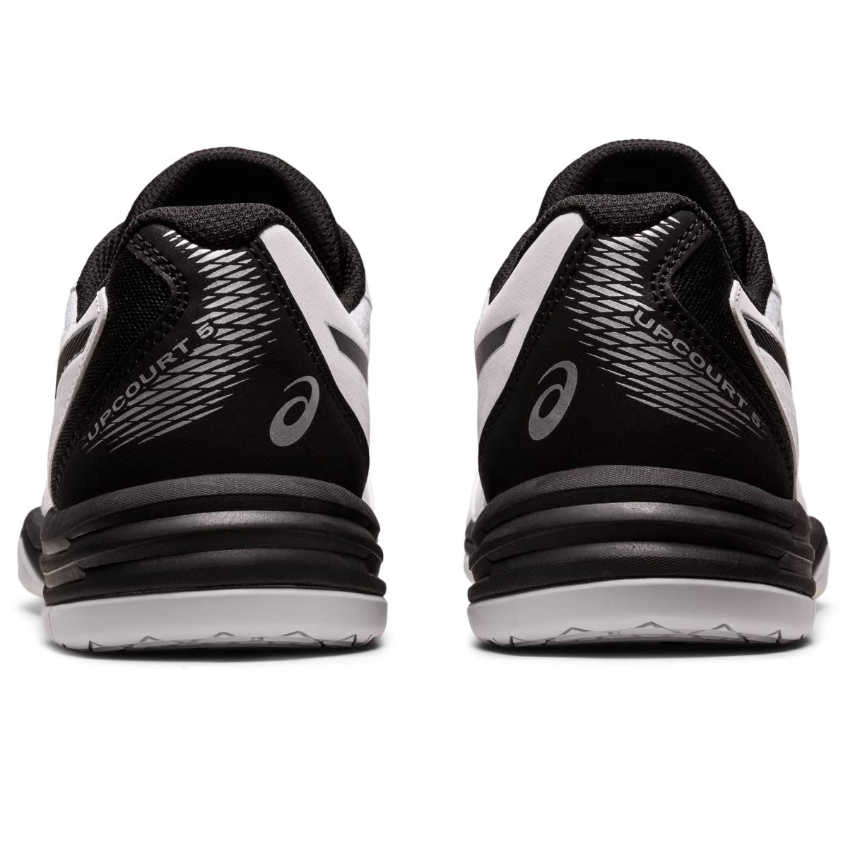 ASICS Men's UPCOURT 5 Volleyball Shoes, 8.5, WHITE/GUNMETAL