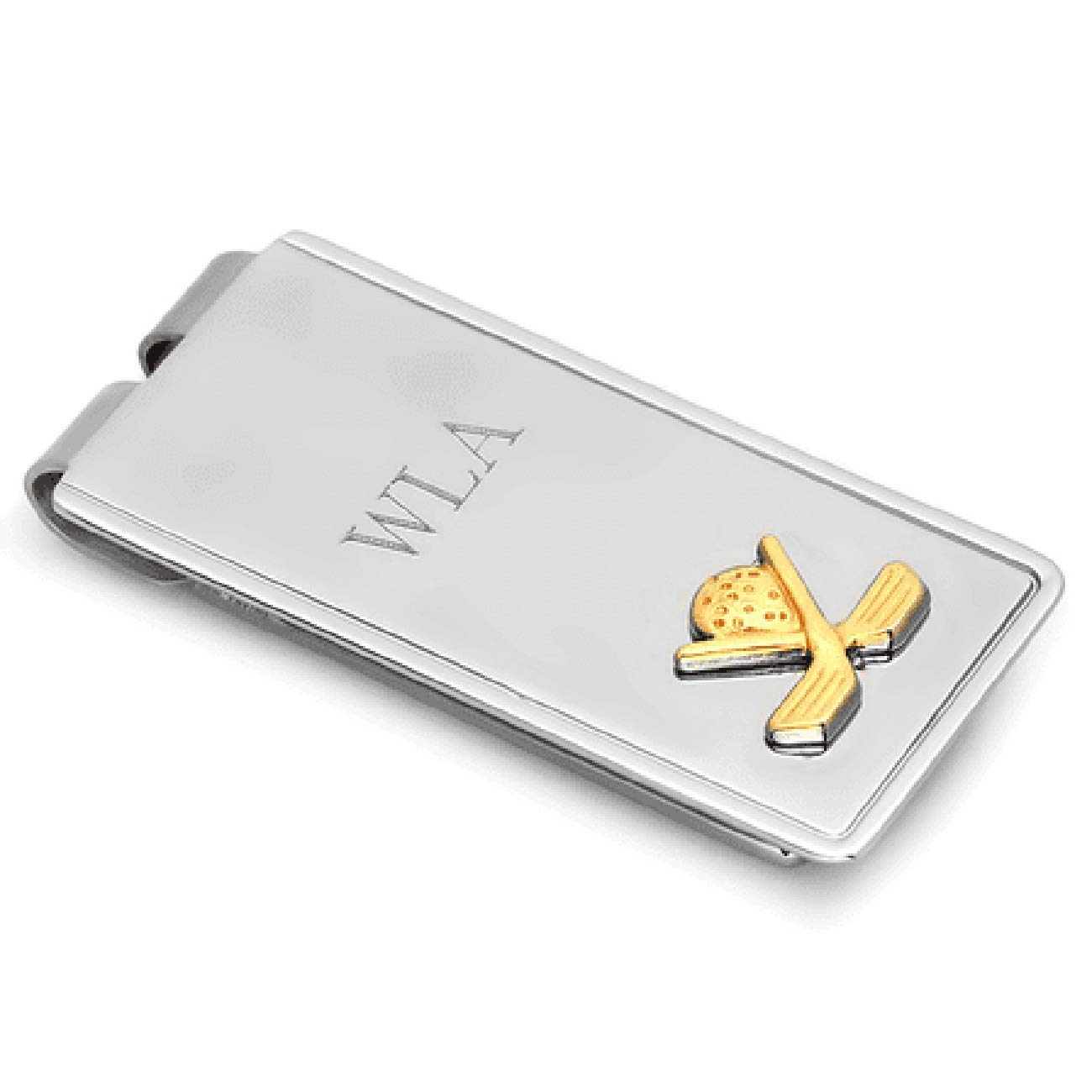 Executive Gift Shoppe | Golfer's Engraved Spring Loaded Money Clip