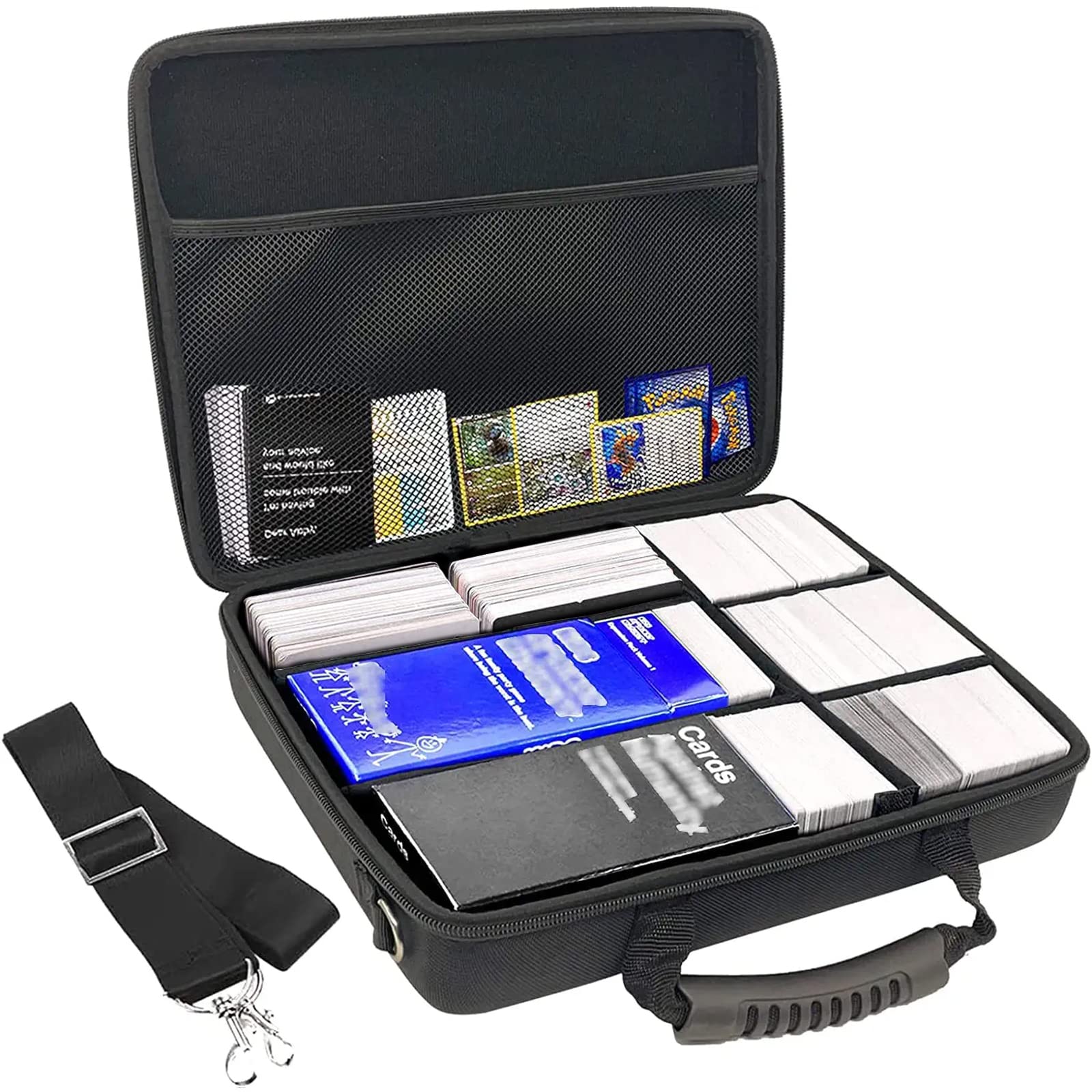 Lumus&Solem Extra Large Game Card Case for 2300-2500+ Cards, Suitable for The Expansion of C.A.H Game Cards and All Other Card Games（Black