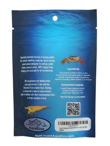 Triton Aquatics NutriSpheres - Sinking Diet for Snails, Shrimp & Bottom Feeding Fish (1.5 oz (42.5g))