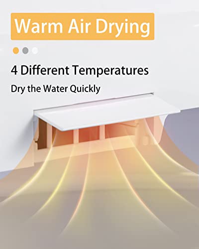 Intelligent Toilets,Smart Toilets,Automatic Flip,Heating,Rinsing,Drying,Cleaning,Temperature Adjustable,Waterproof Protection.Easy Installation. (8) White