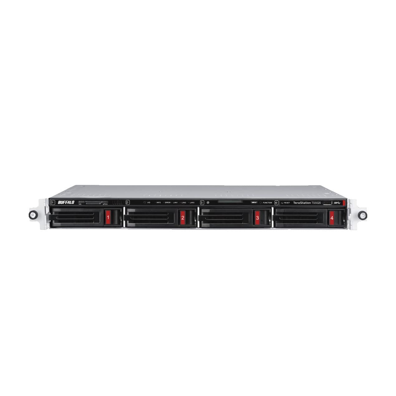 BUFFALO TeraStation 5420RN Rackmount NAS 32TB (4x8TB) with HDD NAS Hard Drives Included 10GbE / 4 Bay/RAID/iSCSI/NAS/Storage Server/NAS Server/NAS Storage/Network Storage/File Server