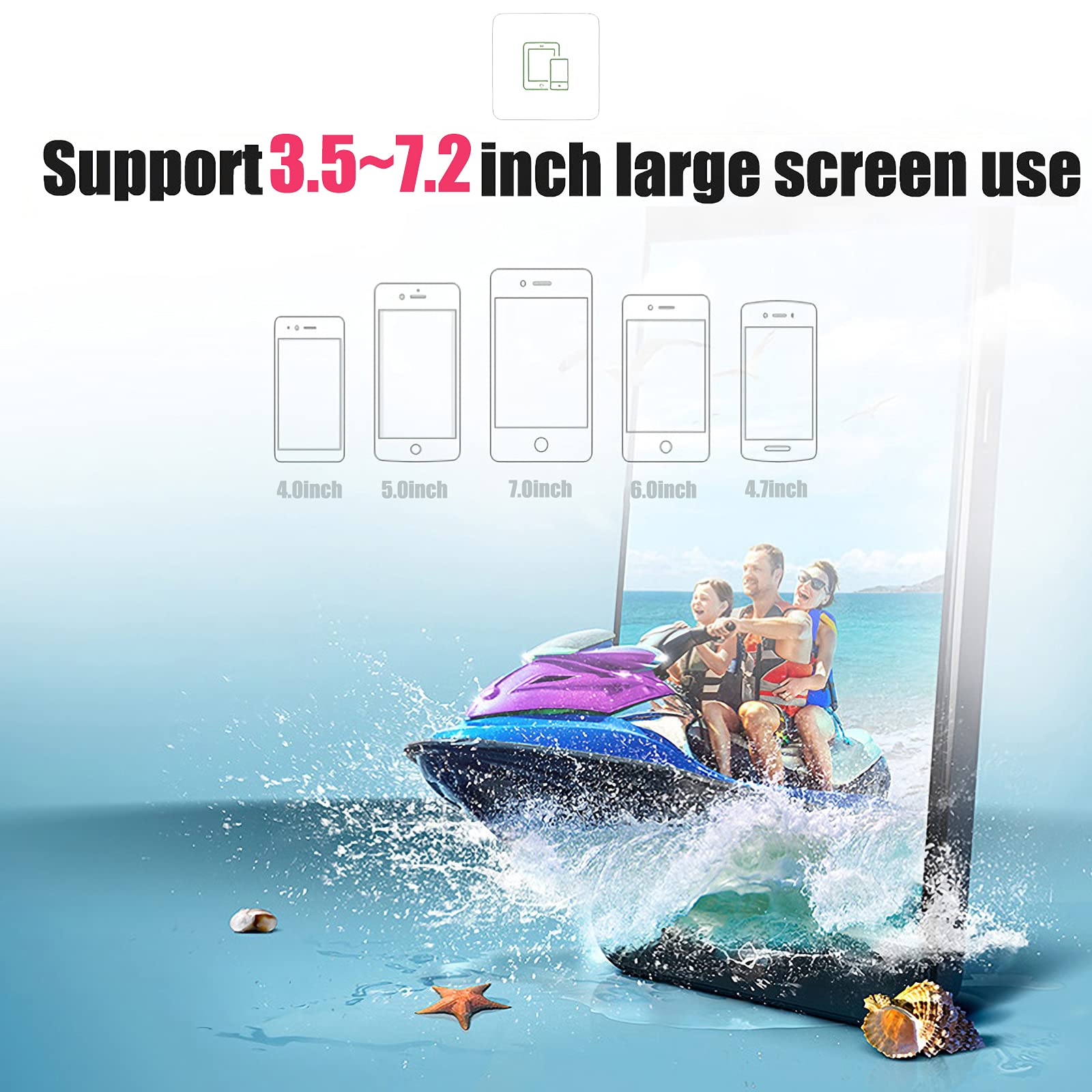 Barbato VR Headset Virtual Reality Glasses Compatible with Phone/Android New Goggles for Movies Compatible 5-7 Inch Soft