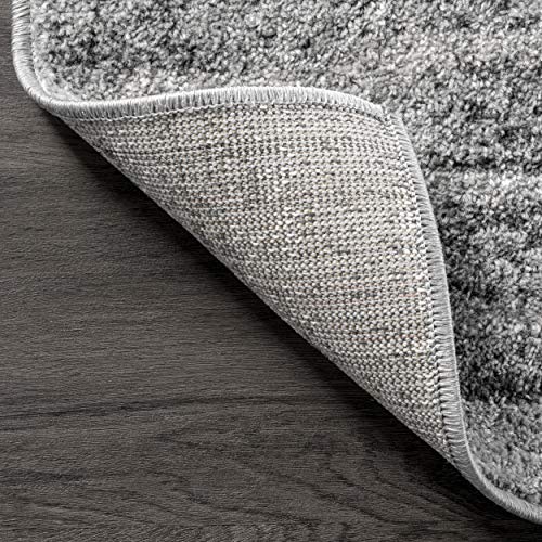 nuLOOM Sherill Abstract Transitional Area Rug, 6' 7" x 9', Grey