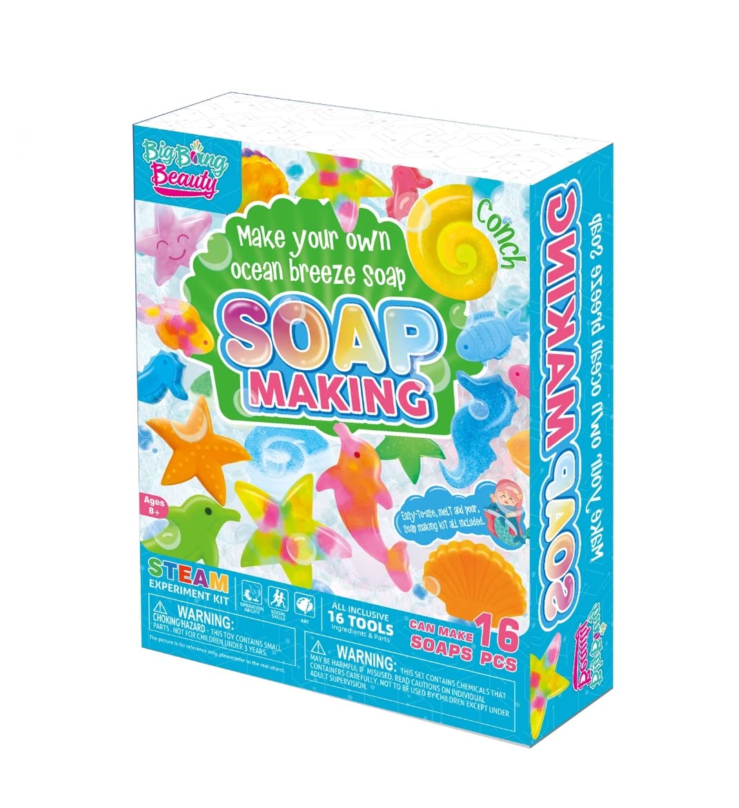 BIG BANG BEAUTY | Make Your Own Soap Science Kit for Kids | DIY | Craft Project | STEAM Project | Birthday Gift Childrens Science Projects | Kids Kitchen Science | Ages 8+