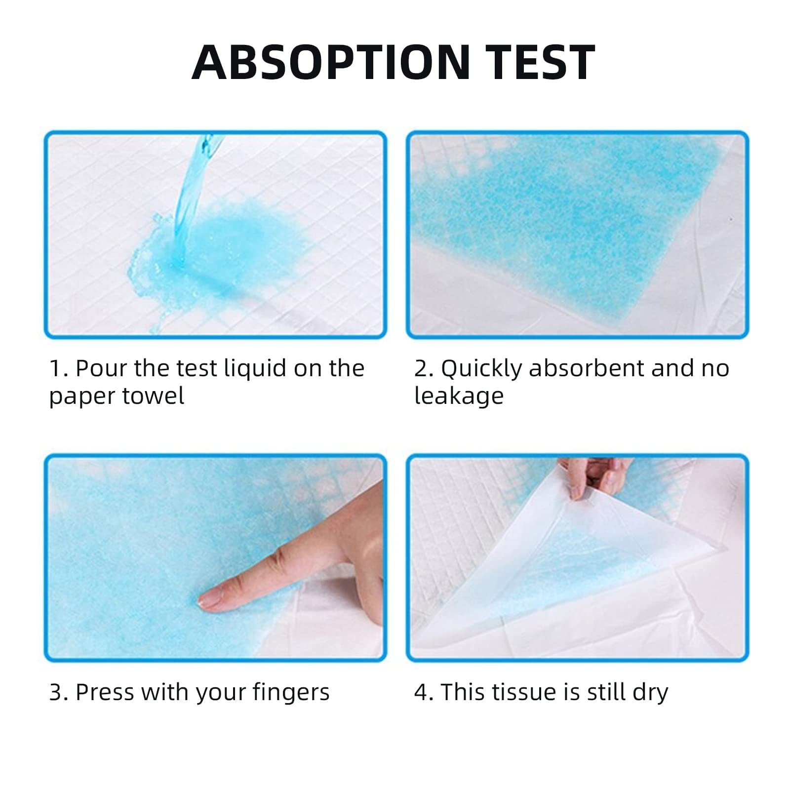 Bed Pads for Incontinence Disposable24x36,Disposable Underpads 60 Count ,Ultra Absorbent 45g Bulk Heavy Duty,Disposable Diaper Changing Pads for Baby ,Pee Pads Extra Large,Pads for Beds