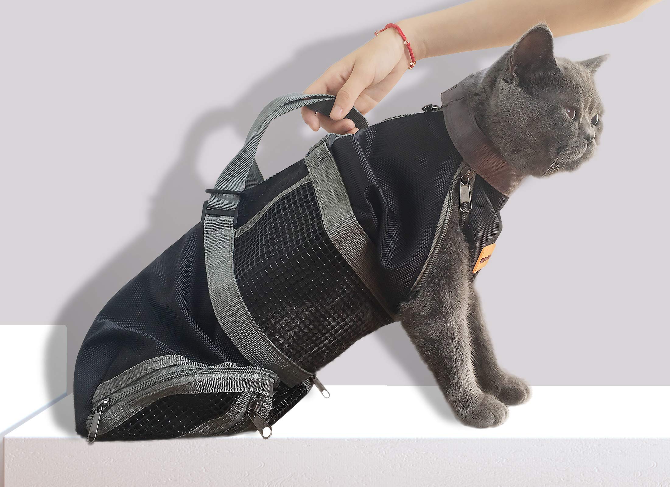 Cinf Cat Nail Clipping Cleaning Grooming Restraint Bag No Scratching Biting for Bathing Nail Trimming Injecting Examining