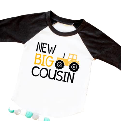 Big Cousin Tractor T-Shirt: Cute and Fun Graphic Tee for Kids