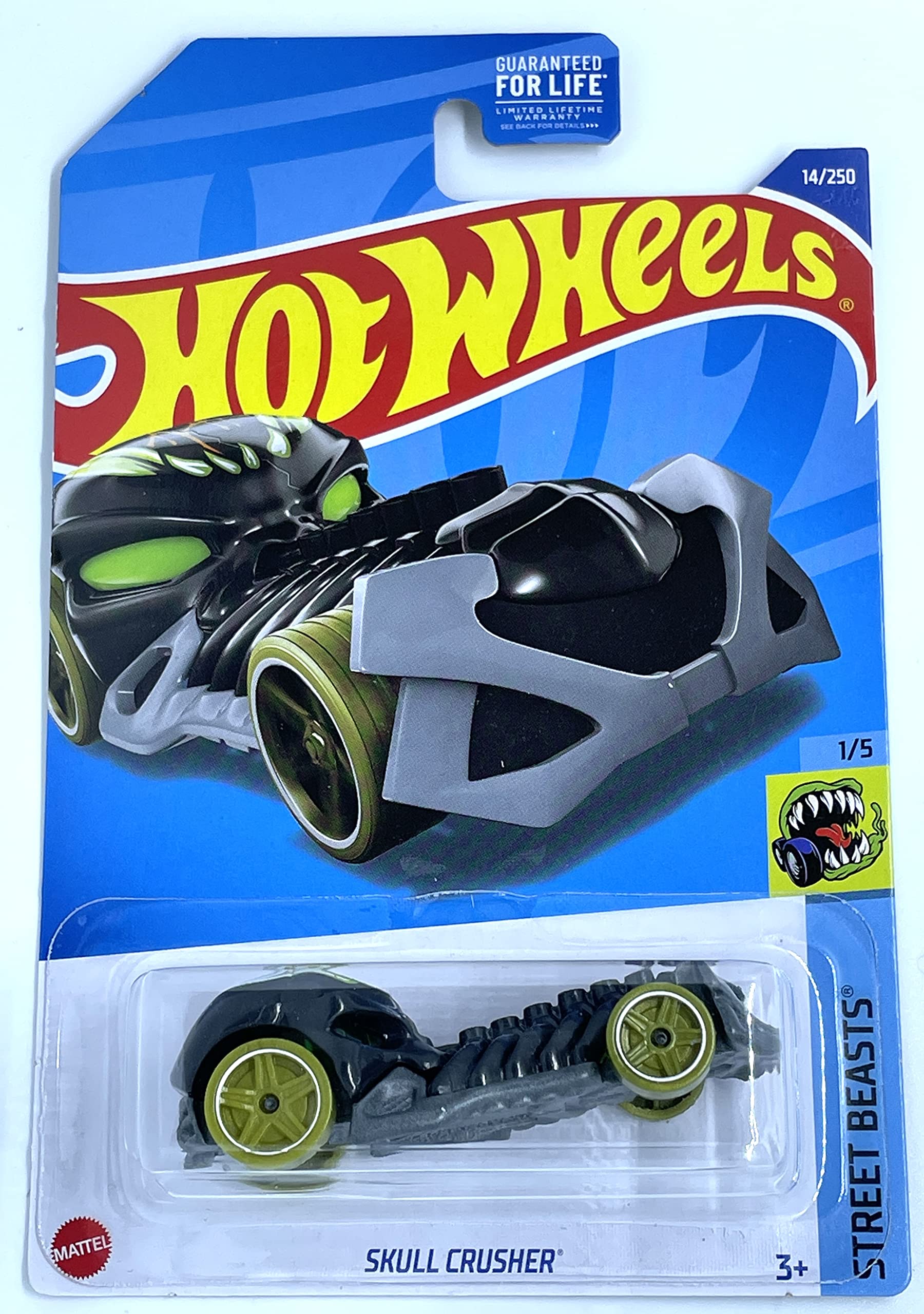 Hot Wheels 2022 - Skull Crusher - #14/250 [Gray] - Street Beasts 1/5