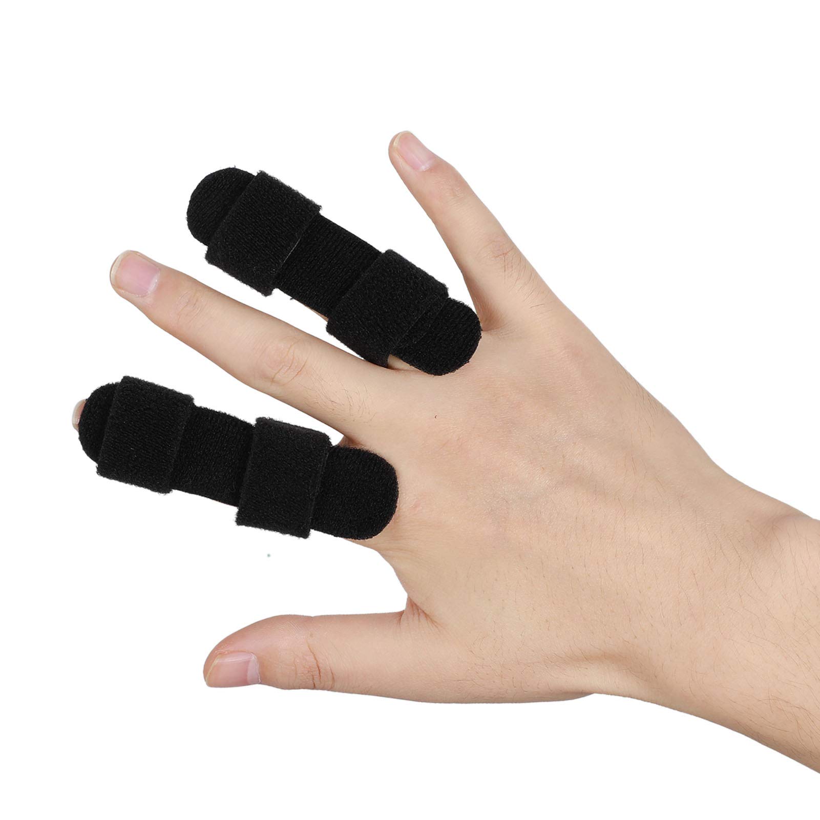 ANGGREK Finger Splint, 7pcs/set Adjustable Trigger Finger Fixation Splint Finger Head Fixation Guard Band Finger Fix Correction Orthosis for Straightening Fingers