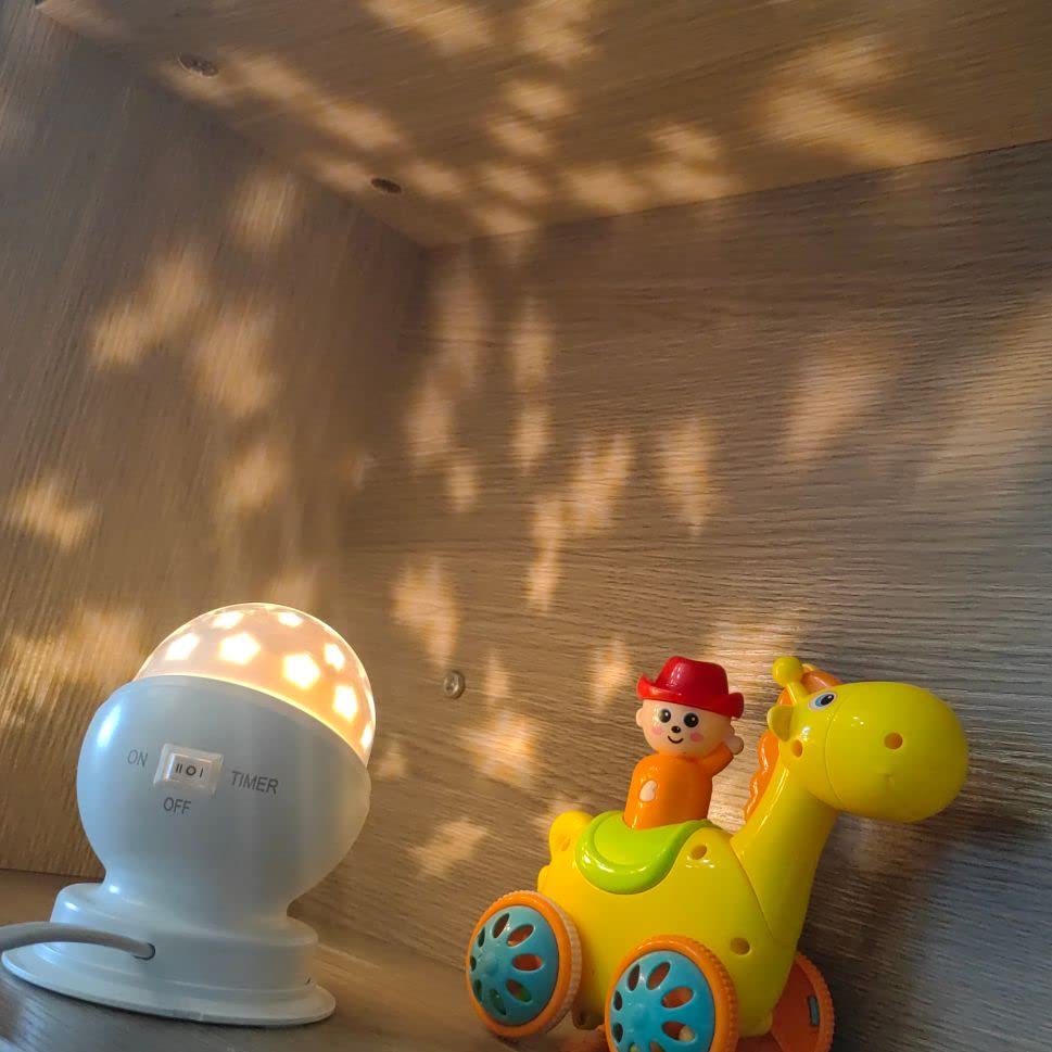 Toyunia Star Night Light for Kids Star Night Light for Kids Bedroom Girls Night Light Starry Night Light Projector Plug in Night Light for Kids with Timer (Plug in Rotating, 3000K)