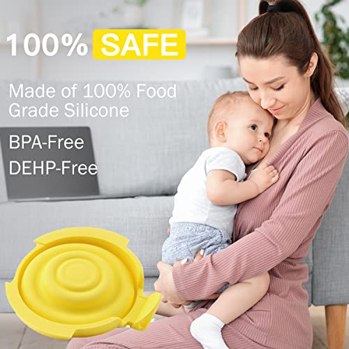 Membrane Compatible with Medela Pump Parts, BPA Free Silicone Membranes Compatible with Pump in Style MaxFlow, Swing Maxi, Freestyle Flex Breast Pumps, Breast Pump Connector Replacement Parts