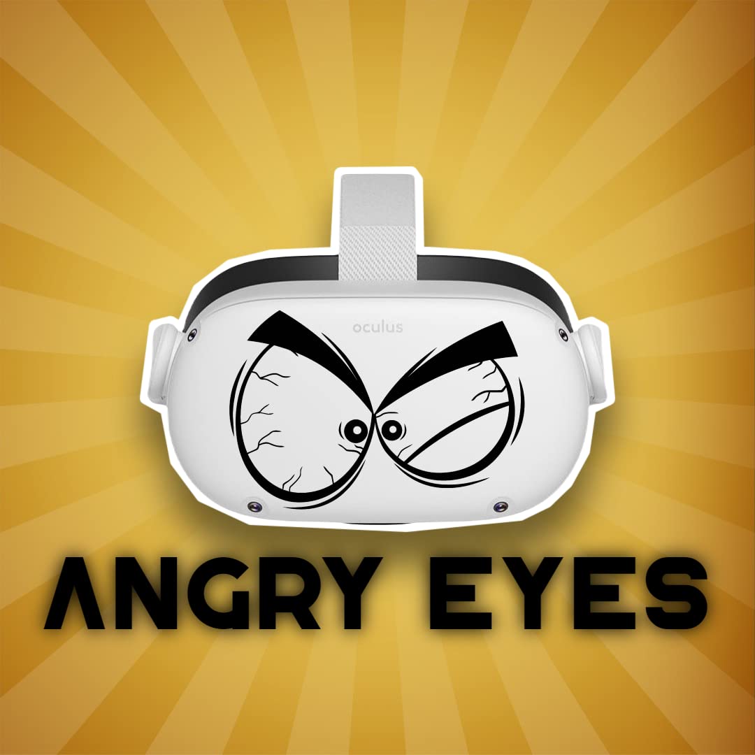Angry Eyes - Oculus Quest 2 - Decals - Black