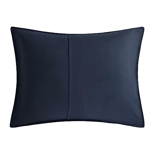 Nautica Home | Adleson Collection | 100% Cotton Reversible and Light-Weight Quilt Bedspread, Pre-Washed for Extra Comfort, Easy Care Machine Washable, Twin, Blue/Grey