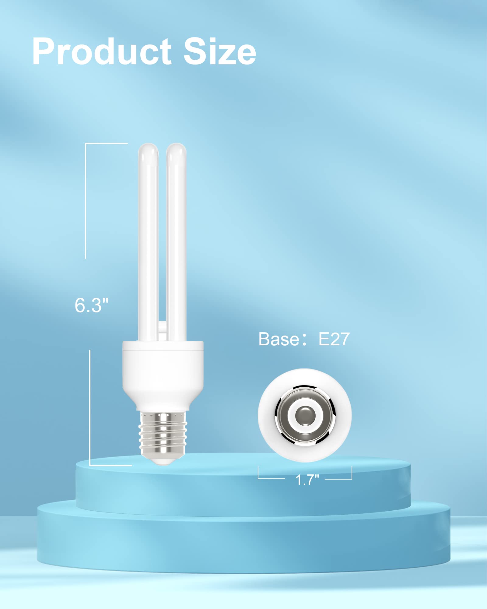 Shootingstar BL-2U E27 15W Bug Zapper Replacement Light Bulb Compatible with HOMESUIT, Keuomy, YISSVIC, Yluces, POWIFY and Other Models 15W Bug Zapper, 4 Pack