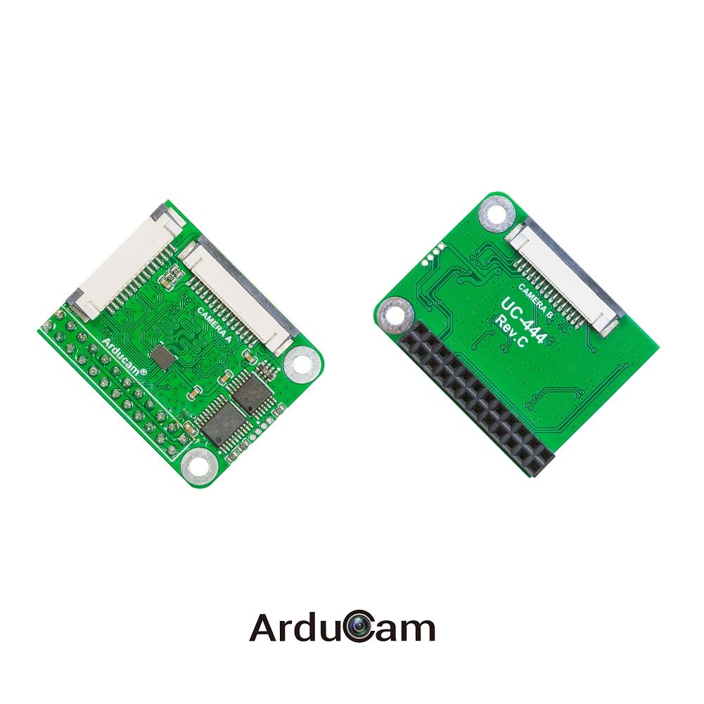Arducam Multi Camera Adapter Doubleplexer Stereo Module V2 for Raspberry Pi Zero, Pi 3/3 b+, 4b