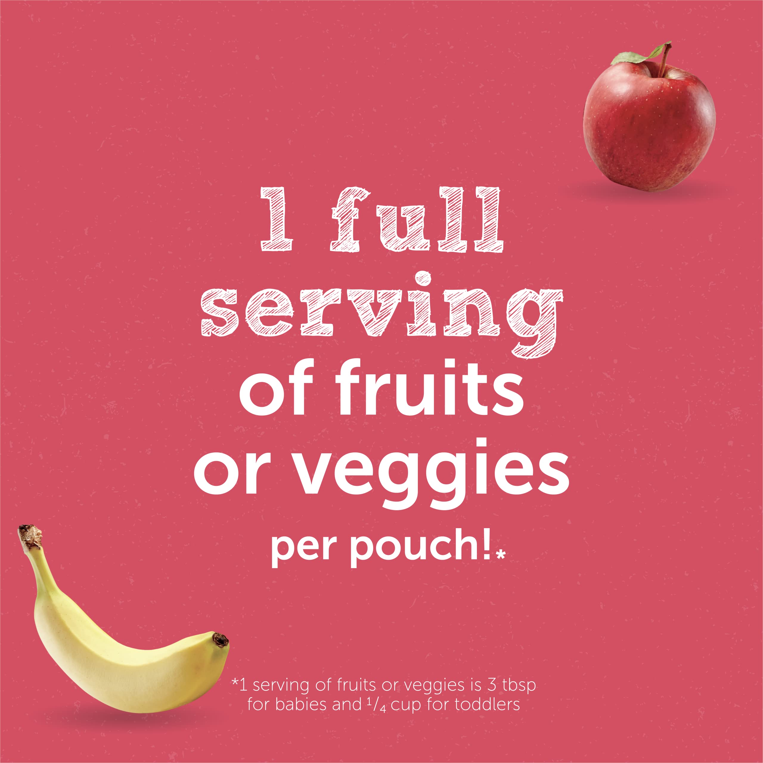 Beech-Nut Baby Food Pouches, Banana Apple Strawberry Fruit Puree, 3.5 oz (18 Pack)