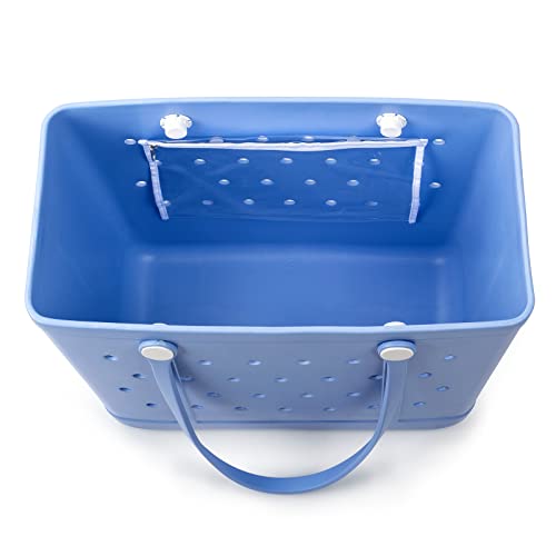 Juyeesm X Large Beach Bag, Oversized Rubber Beach Bag, Washable Open Tote Bag Durable Tote Travel Bags for Outdoor Sport