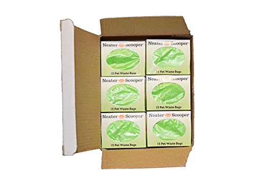 Neater Pet Brands Neater Scooper Scoop-to-Bag Cat Litter System Refill Bags (180 Count, Green)