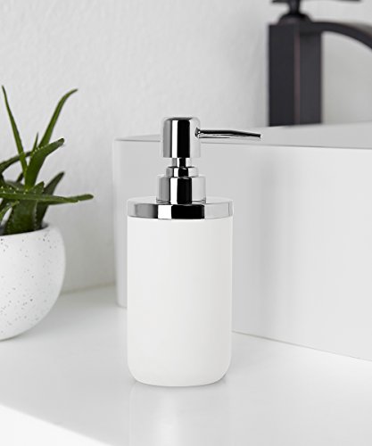 Umbra Junip Hand Soap Dispenser-Modern Refillable Pump for Bathroom, White