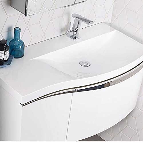 LMMDDP Flip Up Drain Stylish Swivel Style Stopper, Lavatory Vessel Sink Drains Size 36mm without Overflow Copper Finished (Size : Without Overflow)